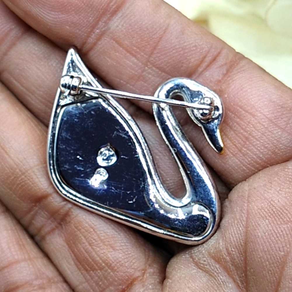 Vintage Swarovski Signed Swan Hallmark Logo Iconic Pa… - Gem